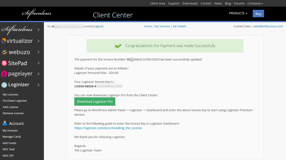 Upgrading from the Free Version to Pro – Loginizer